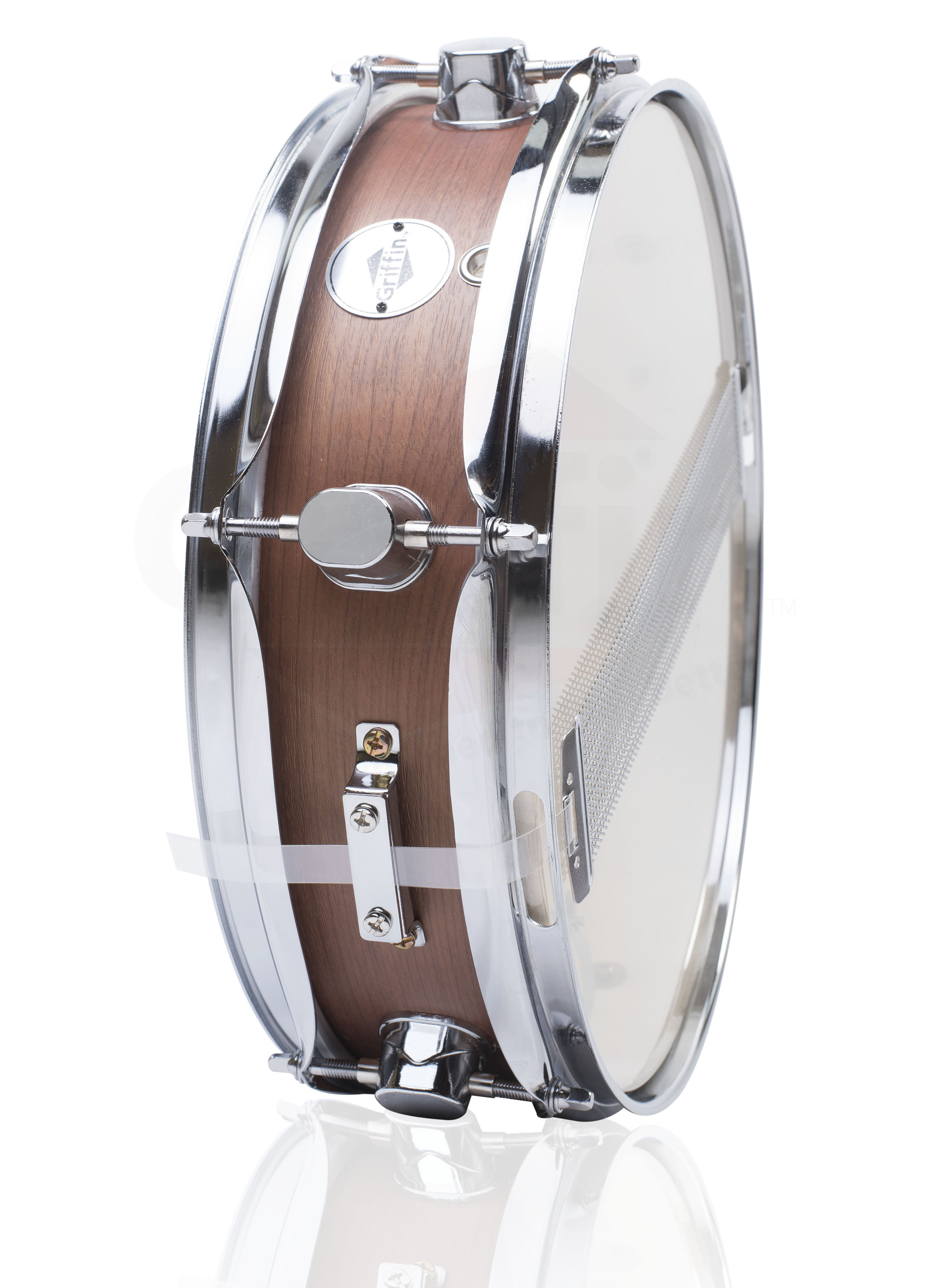 Piccolo Snare Drum 13" x 3.5" by GRIFFIN | 100% Poplar Wood Shell Flat ...