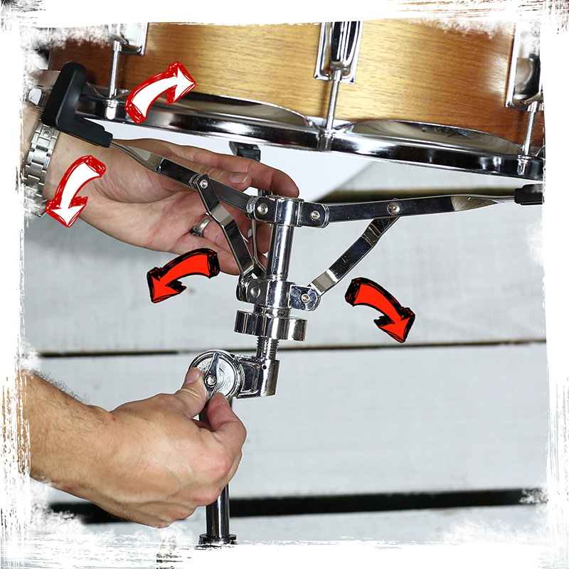 Snare Drum Stand - GRIFFIN Percussion Hardware Tom Holder Practice Pad ...